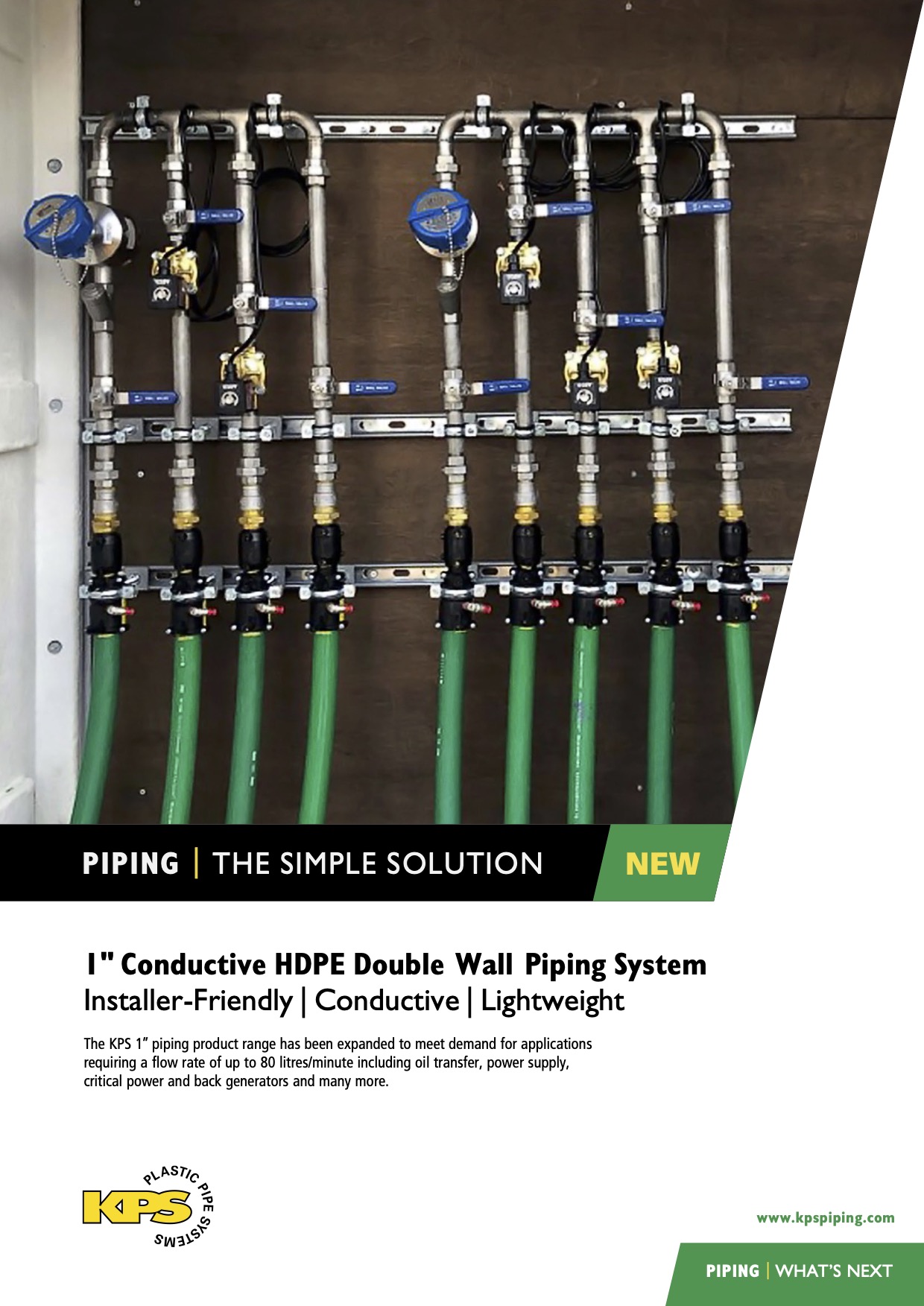 1 Inch Piping Datasheet - KPS Piping Systems